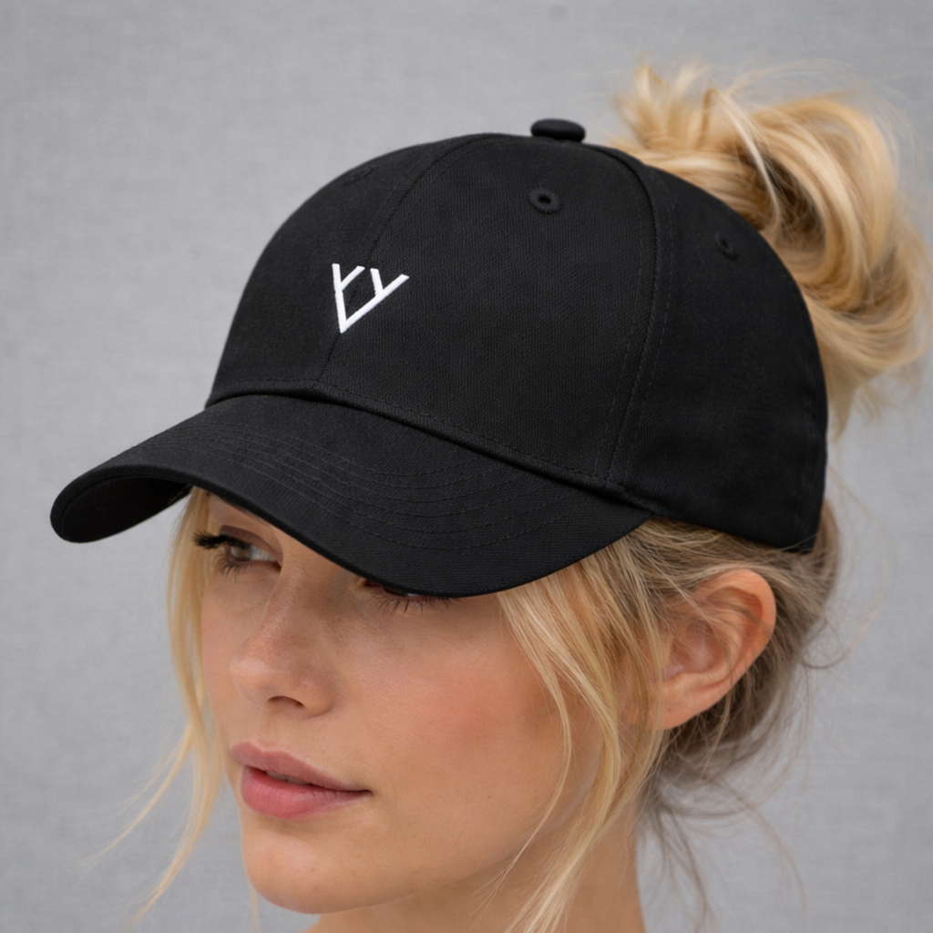 BASEBALL CAP - FEELING STRONG (BLACK) – Victoria Stag